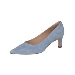 Pumps Peter Kaiser "Peter Kaiser Pumps Veloursleder", Damen, Gr. 35,5, hellblau, Veloursleder, Schuhe Pumps