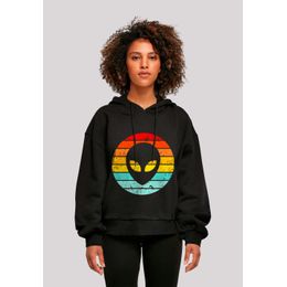 F4NT4STIC Damen Sweatshirt "Alien Retro Sonnenuntergang", schwarz, Gr. 5XL, Obermaterial: 100% Baumwolle, Sweatshirts, Premium Qualit&auml;t