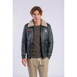Freaky Nation Herren Lederjacke "GateOne-FN", schwarz, Gr. XXL, Oberstoff: 100% Leder. Futter: 100% Polyester, Jacken
