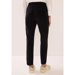 Cecil Damen Cordhose, schwarz, Gr. XL, unifarben, Cord, 98% Baumwolle, 2% Elasthan, Hosen, Middle Waist
