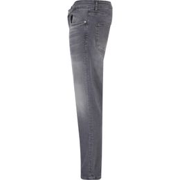 2Y Premium Herren Bequeme Jeans "2Y Premium Herren 2Y Tapered Fit Jeans", grau, Gr. 33, unifarben, 97% Baumwolle, 3% Elasthan, Jeans