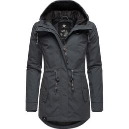 Ragwear Damen Winterjacke "Monadis Black Label", grau, Gr. S, Au&szlig;enmaterial: 65% Polyester, 35% Baumwolle. Innenfutter: 100% Polyester. Wattierung: