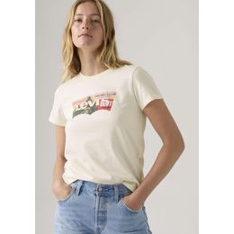 Levi's LEVI'S Damen T-Shirt "THE PERFECT TEE", beige, Gr. M, bedruckt, Jersey, Obermaterial: 100% Baumwolle, Shirts