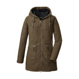 G.I.G.A. by Killtec Damen Fleecejacke "GW 55 WMN KNTFLC PRK", braun, Gr. 40, G.I.G.A. DX BY KILLTEC, 50% Baumwolle 50% Polyester, Jacken