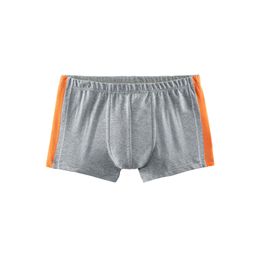Herren Boxer "Boxershorts f&uuml;r Herren", AUTHENTIC UNDERWEAR, Gr. 3, grau, Jersey, Obermaterial: 95% Baumwolle, 5% Elasthan, unifarben, Unterhosen, mit