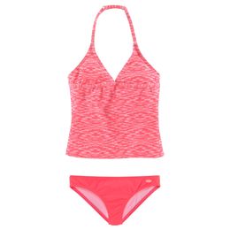 Venice Beach M&auml;dchen Tankini, wei&szlig;, Gr. 134, Melange-Effekt, Polyamid, Bikini-Sets, verstellbare Tr&auml;ger, unifarbene Hose