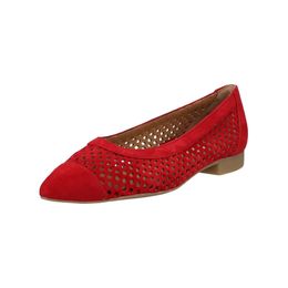 Paul Green Damen Ballerina "Paul Green Ballerinas Leder", Gr. 38chili, Leder, Schuhe