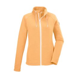 Killtec Damen Strickjacke "KOS 24 WMN FLX JCKT", orange, Gr. 44, Obermaterial: 100% Polyester, Strickjacken, Damenjacke mit Comfort-Stretch und