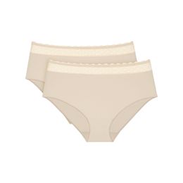 Triumph Damen Midislip "Feel of Modal", Gr. XL, beige, Single Jersey, Obermaterial: 87% Modal, 13% Elasthan, Unterhosen, sehr weich, elastischer Bund