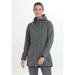 WEATHER REPORT Damen Softshelljacke "LILAN", grau, Gr. 46, unifarben, 96% Polyester, 4% Elasthan, Jacken, mit verschwei&szlig;ten N&auml;hten