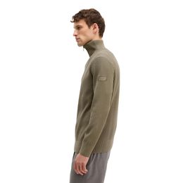 Marc O'Polo MARC O'POLO Herren Troyer "aus reiner Bio-Baumwolle"frozen taupe, Gr. S, unifarben, Obermaterial: 100% Baumwolle, Pullover