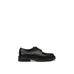 Marc O'Polo MARC O'POLO Herren Schlupfboots "aus edlem Rindleder", Gr. 44schwarz, Obermaterial: 100% Leder, unifarben, Schuhe