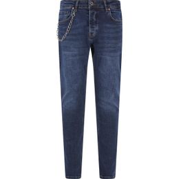 2Y Premium Herren Bequeme Jeans "2Y Premium Herren 2Y Skinny Fit Jeans"blau, Gr. 32, unifarben, 97% Baumwolle, 3% Elasthan, Jeans