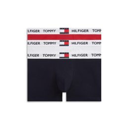 Herren Trunk, Tommy Hilfiger Underwear, Gr. S, schwarz, Webqualit&auml;t, Obermaterial: 95% Baumwolle, 5% Elasthan, unifarben, Unterhosen, K&ouml;rpernahe