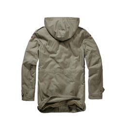 Brandit Herren Allwetterjacke "Brandit Herren BW Flag Parka"olive, Gr. 56, unifarben, 100% Baumwolle, Jacken