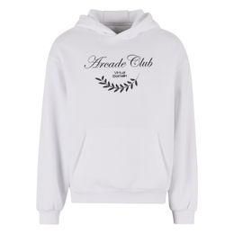 Herren Kapuzensweatshirt "Upscale by Mister Tee Arcade Club Fluffy Hoody", wei&szlig;, Gr. XXL, UPSCALE BY MISTER TEE, bedruckt, 70% Baumwolle, 30%