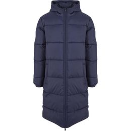 Urban Classics Herren Winterjacke "Urban Classics Mens Long Puffer Coat"navy, Gr. M, unifarben, 100% Polyester, Jacken