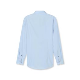 OLYMP Herren Businesshemd "OLYMP Luxor 24/Seven, Modern Fit, New Kent mit extra langem Arm", blau, Gr. 38, 64% Baumwolle, 27% Polyester, 9% Elasthan,