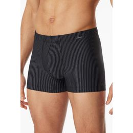 Schiesser Herren Boxershorts "Pure Micro", Gr. 8, schwarz, Microfaser, Obermaterial: 78% Polyamid, 14% Elasthan, 8% Polyester, unifarben, Unterhosen,