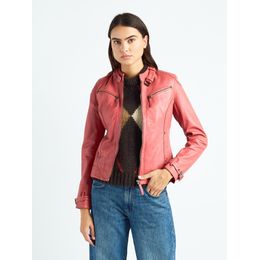 Maze Damen Lederjacke "31Ryana", rosa, Gr. XL, Obermaterial: 100% Lammleder; Futter: 100% Baumwolle; &Auml;rmelfutter: 100% Polyester, Jacken