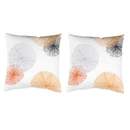 Dekokissen Home Wohnideen, B:40cm L:40cm, orange, Polyester, Dekokissen_Sitzkissen_Kissenh&uuml;llen, "SCOPPIO", Kissenh&uuml;lle mit F&uuml;llung