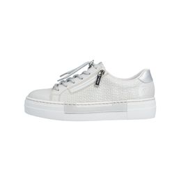 Rieker Damen Plateausneaker "Rieker Sneaker Lederimitat", Gr. 40, wei&szlig;, Lederimitat, Schuhe