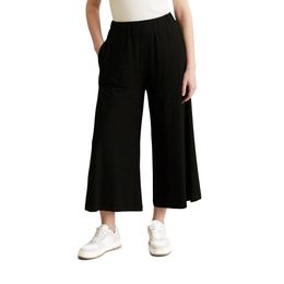 Marc O'Polo Damen Culotte, schwarz, Gr. XL, MARC O'POLO DENIM, Web, Obermaterial: 97% Viskose, 3% Elasthan, Hosen
