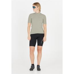 Endurance Damen Funktionsshirt "Mighty", gelb, Gr. 40, unifarben, 85% Polyester, 15% Elasthan, Shirts, mit duchgehendem Rei&szlig;verschluss