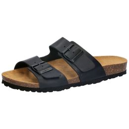 Lico Herren Pantolette "Pantolette Bioline Jenrik", Gr. 36, schwarz, Leder, Schuhe