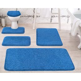 Badematte Grund, blau, Badematten
