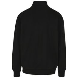 DEF Herren Sweater "DEF DEF Zipper Crewneck", schwarz, Gr. M, unifarben, 80% Baumwolle, 20% Polyester, Sweatshirts