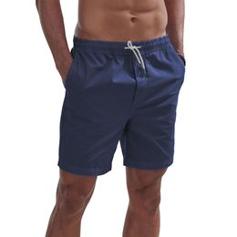 John Devin Herren Shorts "- Sommershorts, Bermuda in sommerlichen Farben", blau, Gr. M, unifarben, Web, Obermaterial: 97% Baumwolle, 3% Elasthan,