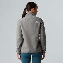 The North Face Damen Fleecepullover "W GLACIER FLEECE 1/4 ZIP JACKET", grau, Gr. XL, Fleece, Obermaterial: 100% Polyester, Sweatshirts, Halfzip aus