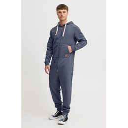 Blend Herren Overall "BHSalinho"navy, Gr. XXL, unifarben, Sweatware, 60% Baumwolle, 40% Polyester, Overalls, Overall mit Fleece-Kapuze