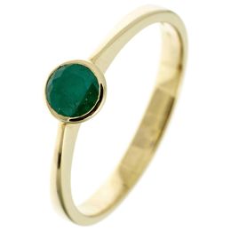 Jobo Damen Goldring, 50, Gelbgold 333, gold, Gelbgold 333, Fingerringe, 333 Gold mit Smaragd