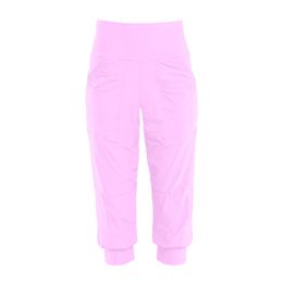 WINSHAPE Damen Sporthose "Functional Comfort &frac34; Leisure Trousers LEI201C", rosa, Gr. XS, 85% Polyester, 15% Elasthan, Hosen, High Waist