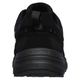 Skechers Herren Sneaker "Oak Canyon", Gr. 42, schwarz, Leder, Textil, Schuhe, mit Memory Foam-Ausstattung, Freizeitschuh, Halbschuh, Schn&uuml;rschuh