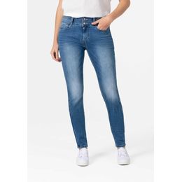 Timezone Damen Slim-fit-Jeans "Slim EnyaTZ Womenshape"blau, Gr. 29, 62% Baumwolle 22% Polyester 14% Lyocell 2% Elastan, Jeans