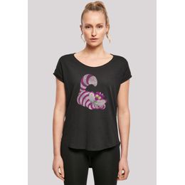 F4NT4STIC Damen T-Shirt "Alice in Wonderland Cheshire Cat", schwarz, Gr. XS, Obermaterial: 100% Baumwolle, Shirts, Print