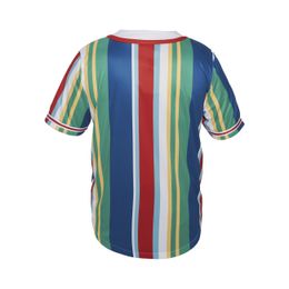 Karl Kani Herren T-Shirt "Karl Kani Herren KM232-010-1 KK Varsity Striped Baseball Shirt", bunt, Gr. XS, gestreift, 100% Polyester (Recycelt), Shirts