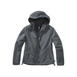 Brandit Damen Allwetterjacke "Brandit Damen Ladies Windbreaker Frontzip"anthrazit, Gr. XS, mehrfarbig, 100% Polyester, Jacken
