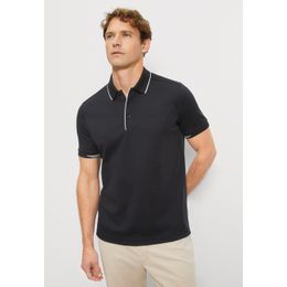 OLYMP Herren Poloshirt "OLYMP Casual Wirk, Polo", schwarz, Gr. XXL, 51% Baumwolle, 49% Polyester, Shirts
