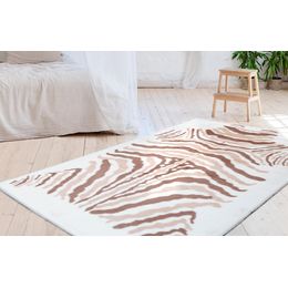 Hochflor-Teppich Calo-deluxe, B:160cm H:30mm L:230cm, wei&szlig;, Kunstfaser, Teppiche, "Vogesen 400", weiche Haptik, Wohnzimmer