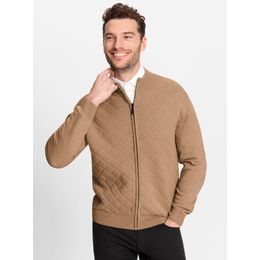 Marco Donati Herren Strickjacke, braun, Gr. 50, unifarben, 68% Polyacryl, 29% Wolle, 2% Polyester, 1% Elasthan, Strickjacken