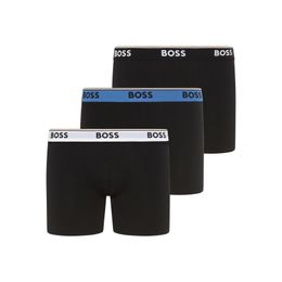 BOSS Herren Boxershorts, Gr. XXLschwarz 003, Jersey, Obermaterial: 95% Baumwolle, 5% Elasthan, unifarben, Unterhosen, aus bequemer Stretch-Baumwolle,