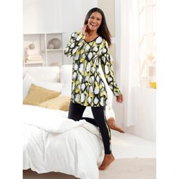 w&auml;schepur W&Auml;SCHEPUR Damen Schlafanzug, Gr. 36, bunt, 50% Baumwolle, 50% Viskose, Hose:48% Baumwolle, 4% Elasthan, 48% Viskose, Homewear-Sets