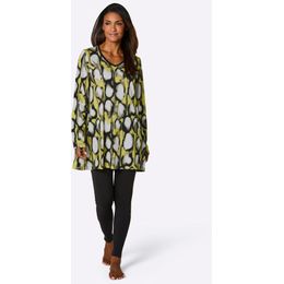 w&auml;schepur W&Auml;SCHEPUR Damen Schlafanzug, Gr. 36, bunt, 50% Baumwolle, 50% Viskose, Hose:48% Baumwolle, 4% Elasthan, 48% Viskose, Homewear-Sets