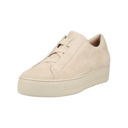 Plateausneaker Paul Green "Paul Green Halbschuhe Leder", Herren, Gr. 37,5, beige, Leder, Schuhe Plateausneaker