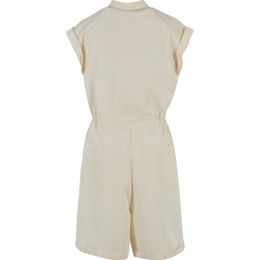 Urban Classics Damen Jumpsuit "Urban Classics Damen Ladies Viscose Twill Jumpsuit"sandwei&szlig;, Gr. XS, unifarben, 69% Viskose, 31% Polyester, Overalls