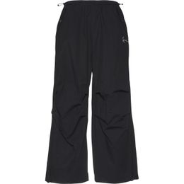 Karl Kani Herren Stoffhose "Karl Kani Herren KM233-032-4 KK Small Signature Parachute Pants"schwarz, Gr. XS, unifarben, 100% Baumwolle, Hosen